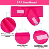 Spa Headband,3PCS Facial Headbands for Bath, Face Washing and Yoga ...