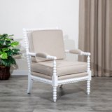 DTY Indoor Living Silverthorne Spindle Chair,White/Beige - Walmart.com