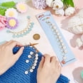 Alloy Enamel Pendant Knitting Row Counter Chains Brass Linking Ring ...