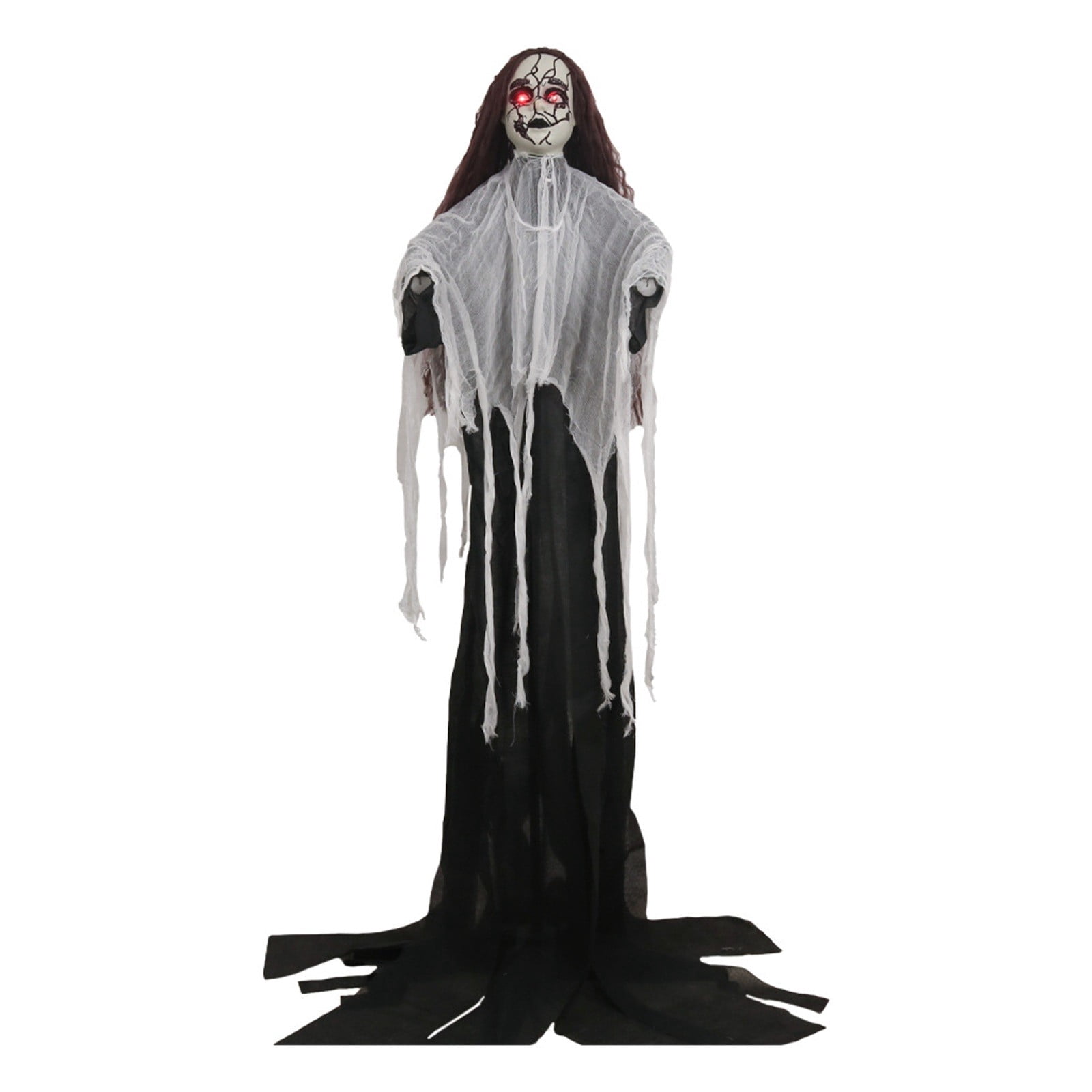 Hanging Ghost Decorations 57 Inch Animated Skeleton Flying Ghost with ...