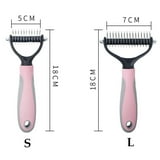 Pet Cat Dog Open Knot Comb Stainless Steel Double-sided Grooming Tool ...