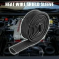 Unique Bargains Fiberglass Heat Wire Shield Sleeve Heat High Temp ...