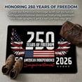 USA 250th Anniversary Patriotic Doormat, Vintage Style Welcome Mat, Red ...