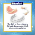 Efferdent Retainer Cleaner & Denture Cleanser Tablets, Overnight ...