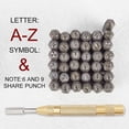 Alloy Steel Stamps with Brass Handle Leathercraft Tools Alphabet Number ...