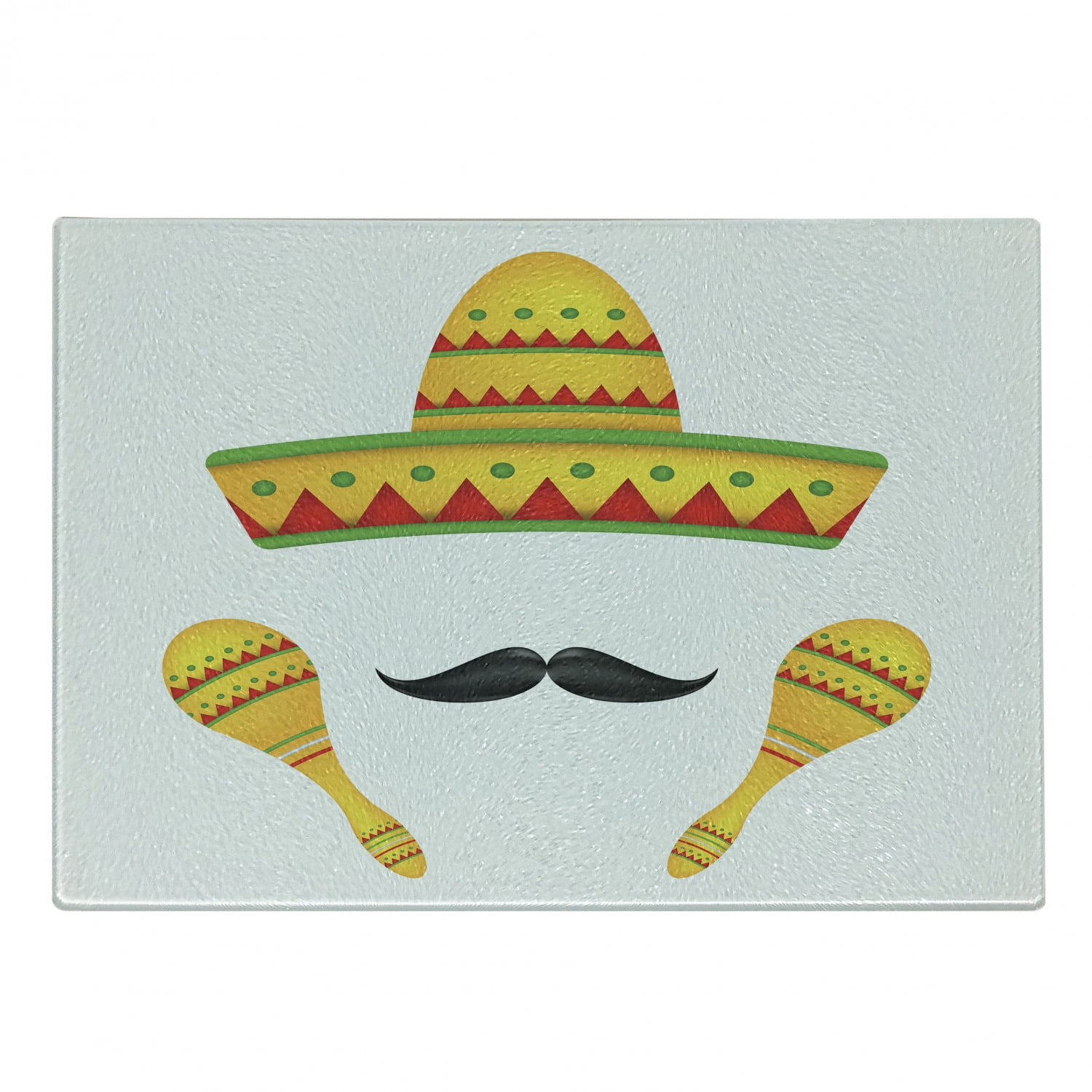 Mexican Cutting Board, Famous Centerpiece of Mexico Sombrero Moustache ...