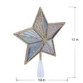 LED Star Christmas Tree Topper, Champagne Gold, 12", by Holiday Time ...