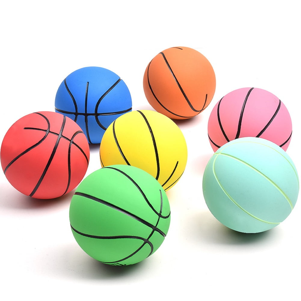 Godderr Baby Small Basketball Toys,Kids Rubber Bouncy Ball High ...