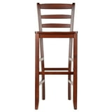 Winsome Benjamin Ladder-Back Bar Stools, Set of 2, Walnut Finish - Walmart.com