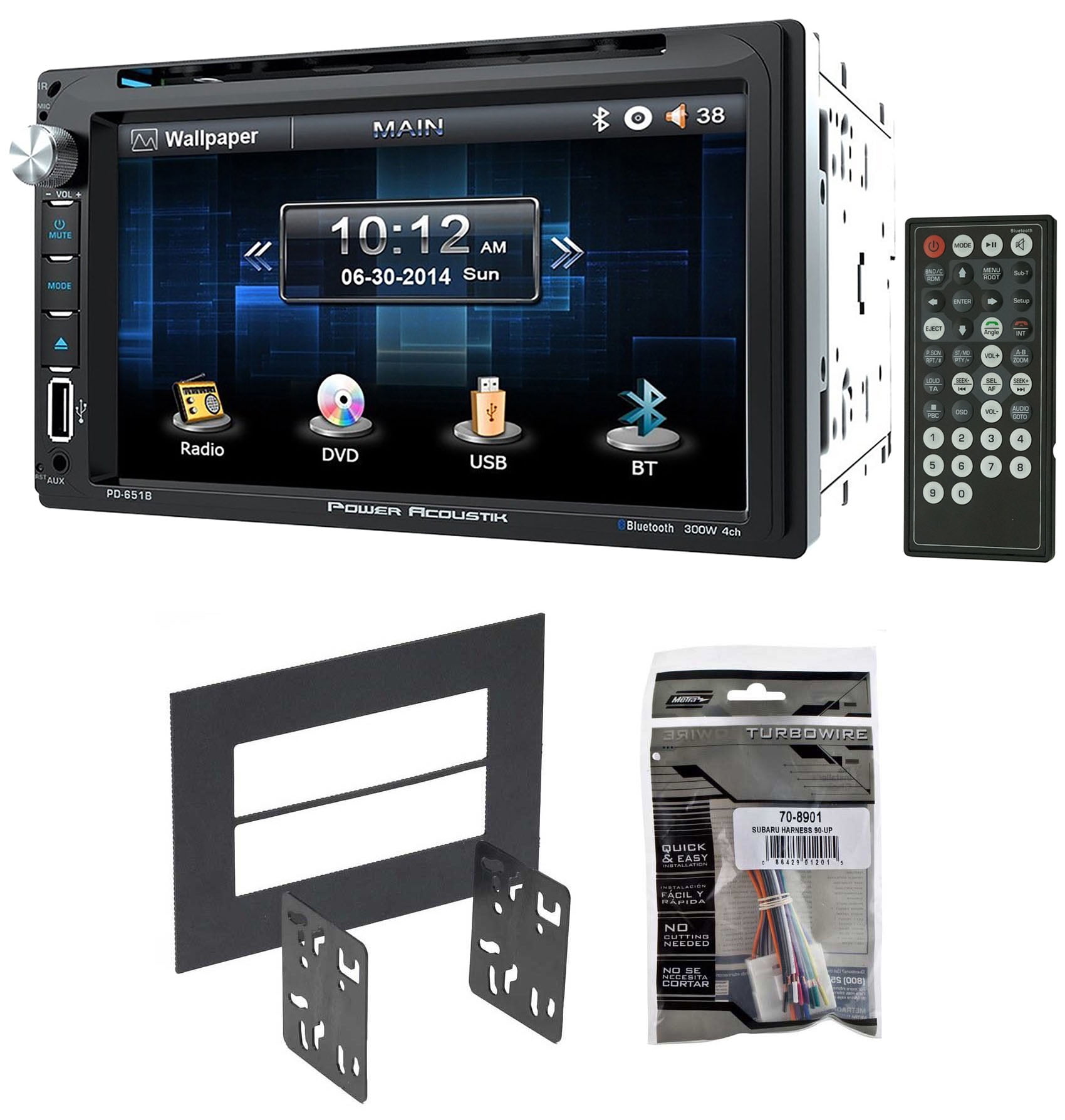 In-Dash 6.5” DVD/CD Player Receiver Monitor w/Bluetooth For 00-04 ...