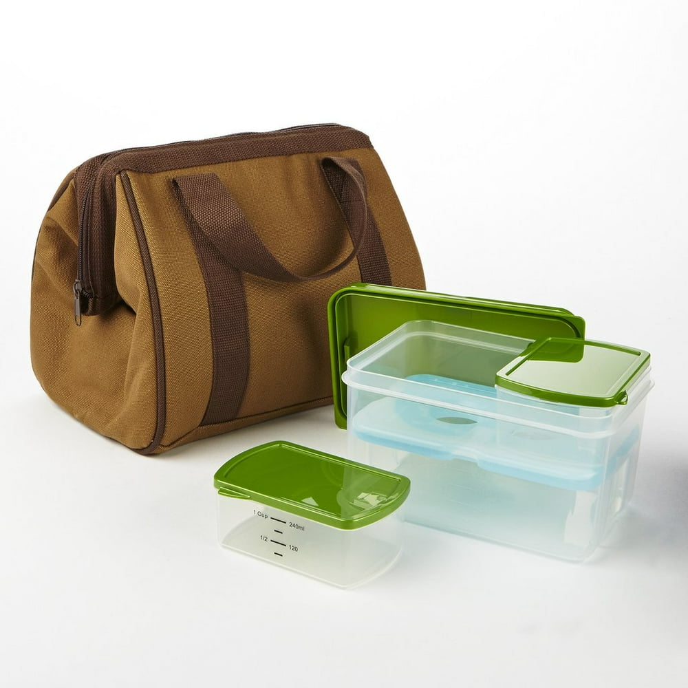 Fit & Fresh Big Phil Lunch Bag 9-Container Food Storage Set - Walmart ...