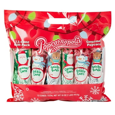 Popcornopolis Popcorn 12 Cone Snack Pack (Gift cone) - Walmart.com