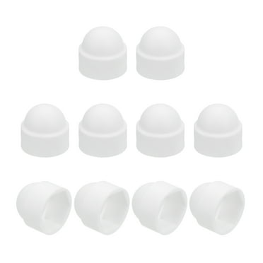 Uxcell Plastic Dome Nut Protection Cap Covers, M5 Nut Cover Black 100 ...