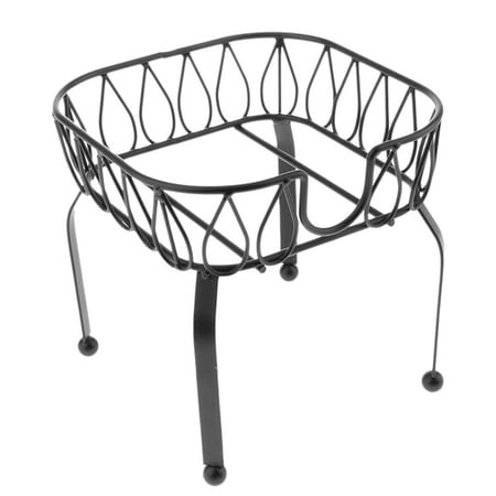 Metal Iron Drink Dispenser Stand Basket Party Juice Tea Bucket Holder ...