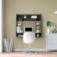 Zimtown Wall Mounted Floating Computer Desk with Storage Shelf ... Zimtown Wall Mounted Floating Computer Desk with Storage Shelf ...