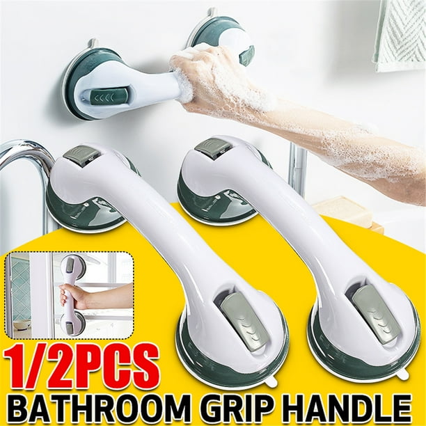 1 Or 2piecessuction Shower Handle Bathroom Grip Bathtub Grab Bar Safety Handle Handrail Useful