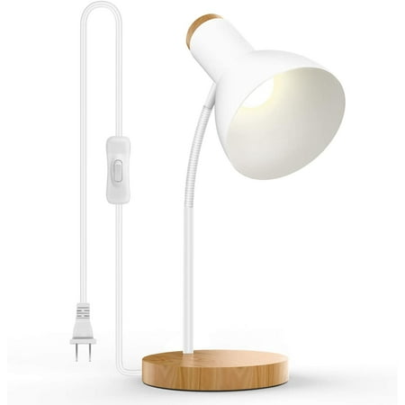 LED Desk Lamp, 3 Lighting Modes Adjustable Goose Neck Eye-Caring Study ...