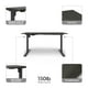 HON Basyx Commercial-Grade 60" Wide Electric Height Adjustable Desk ...