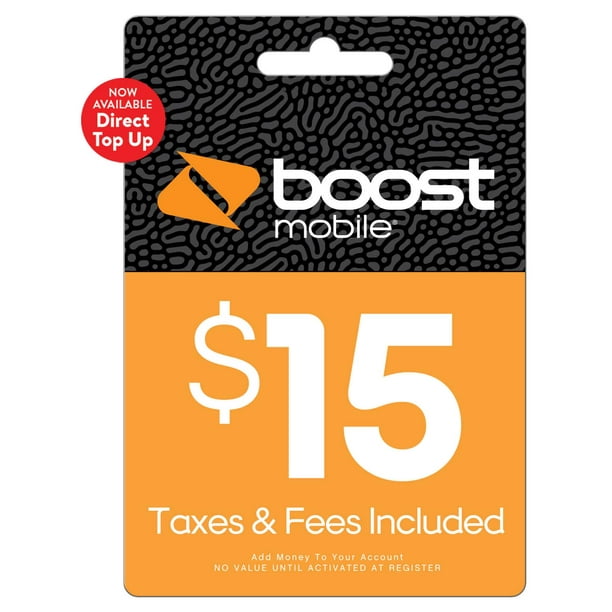 Boost Mobile $15 Direct Top Up - Walmart.com - Walmart.com