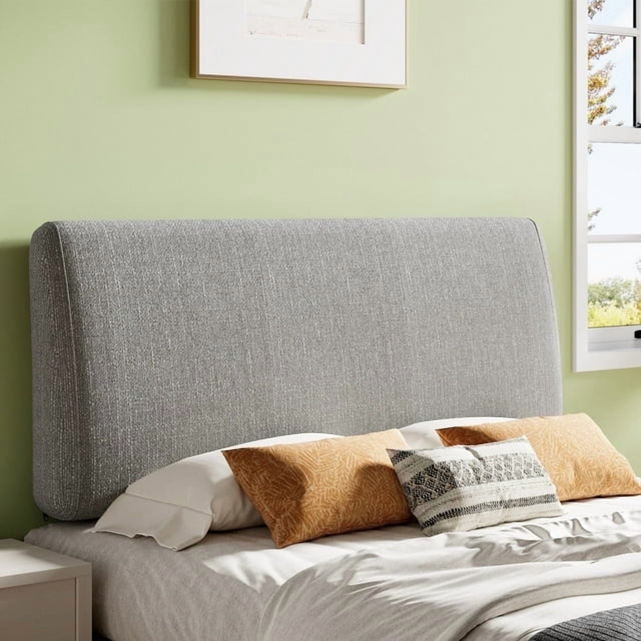 Click here for Pinmoco Upholstered Foam Headboard For King Bed  H... prices