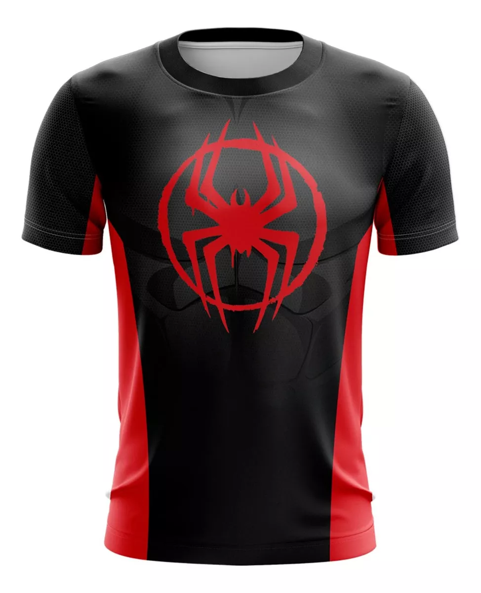 Playera Sublimada Spiderman Miles Morales Traje Spider Verse | Bodega ...