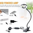 Clamp on Lamp, Desk Lamps, 8W Clip Light, Warm & Daylight & White Light ...