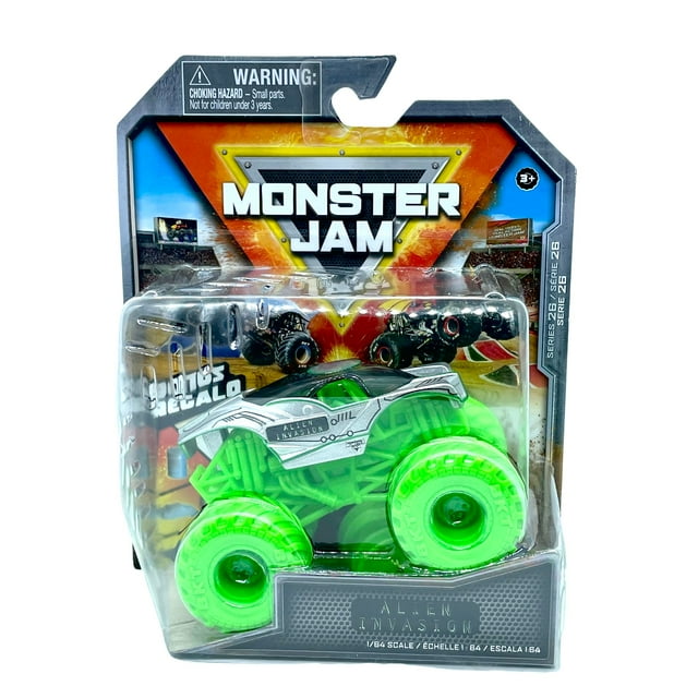 Monster Jam Series 26 Hyper Fueled Alien Invasion Truck 1:64 by Spin ...