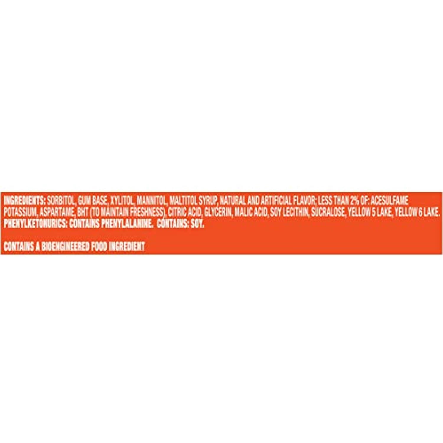 Trident Mega Tropical Twist Sugar Free Gum, 9 Packs Of 10 Pieces (90 ...