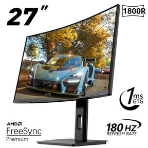 onn 27" Curved FHD (1920 x 1080p) 165hz 1ms Adaptive Sync Gaming ...
