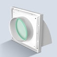 Exhaust Vent for Exterior Wall, Rain Proof Ventilation Cap with ...
