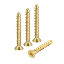 Uxcell 4mmx16mm Metal Flat Head Sheet Phillips Self Tapping Drilling Screws (50- Pack) - Walmart.com