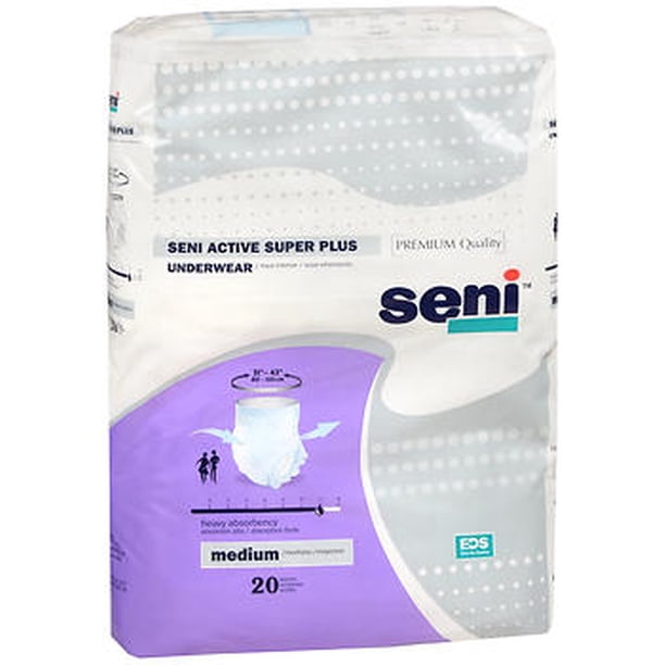 Seni Active Super Plus Disposable Underwear Pull On with Tear Away ...