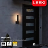 LEEKI Modern L-Shaped Outdoor Light Fixture - 14W 3000K - Anti Rust for ...