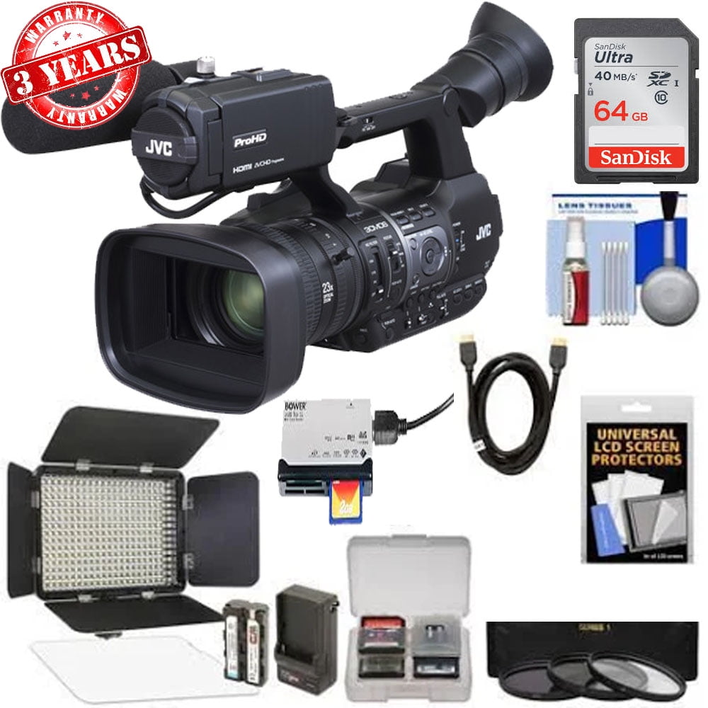 JVC GY-HM660u ProHD Mobile News Streaming Camera w/ 32GB MC | LED Light ...