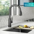 KRAUS Allyn High Arc Pull-Down Single Handle Kitchen Faucet, Black ...