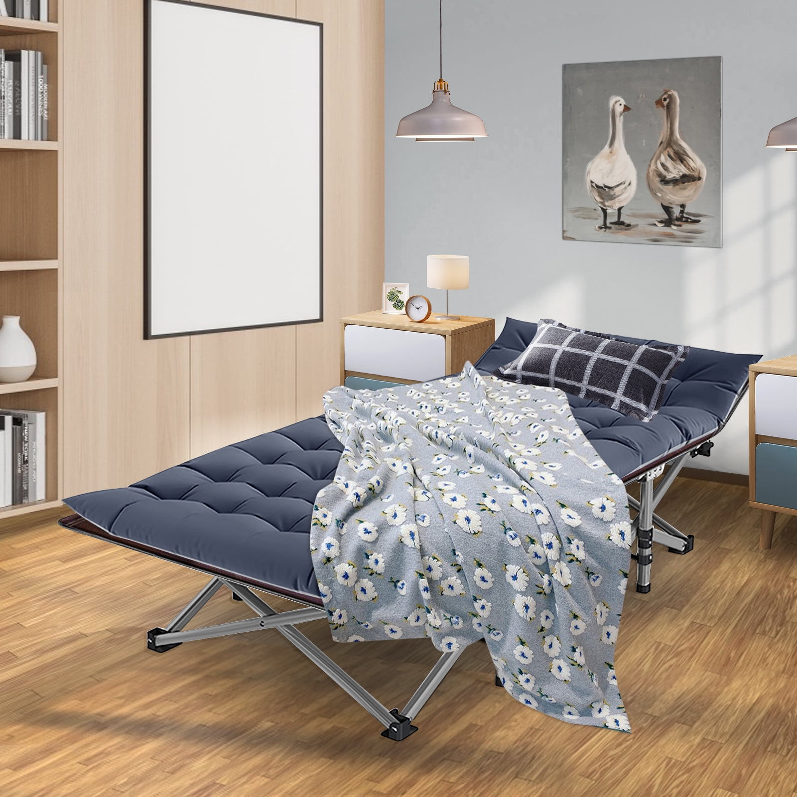 NAIZEA Folding Camping Cot With Mattress For Adults,Lightweight Folding ...