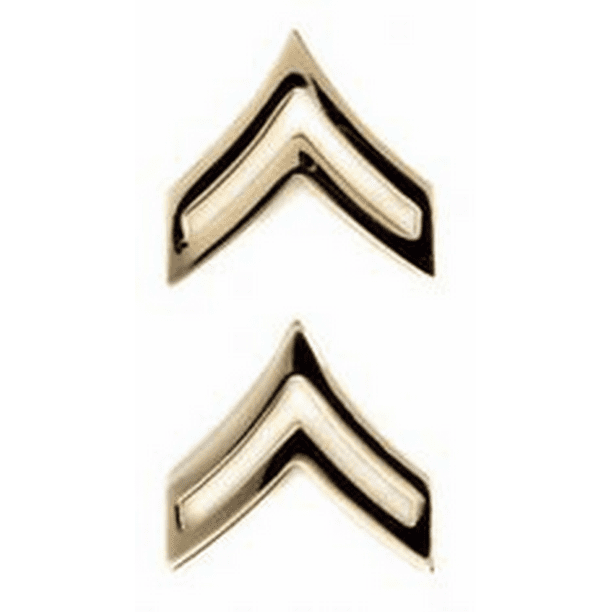 US Army Corporal Gold Collar Rank Insignia - Walmart.com - Walmart.com