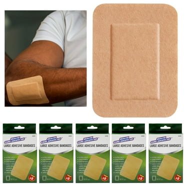 70 Ct Sheer Adhesive Bandages 4" Extra Large Flexible Wound Dressing ...