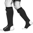 Meister Elastic Cloth Shin & Instep Padded Guards (Pair) Black - X ...
