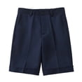 BaoFuBaoMei School Uniform Shorts Kids Boys and Girls Loose Solid ...
