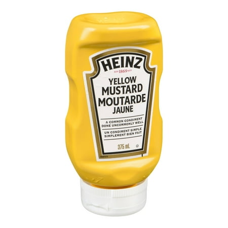 Heinz Mustard, Upside Down Bottle | 375ML/Unit, 24 Units/Case - Walmart.ca