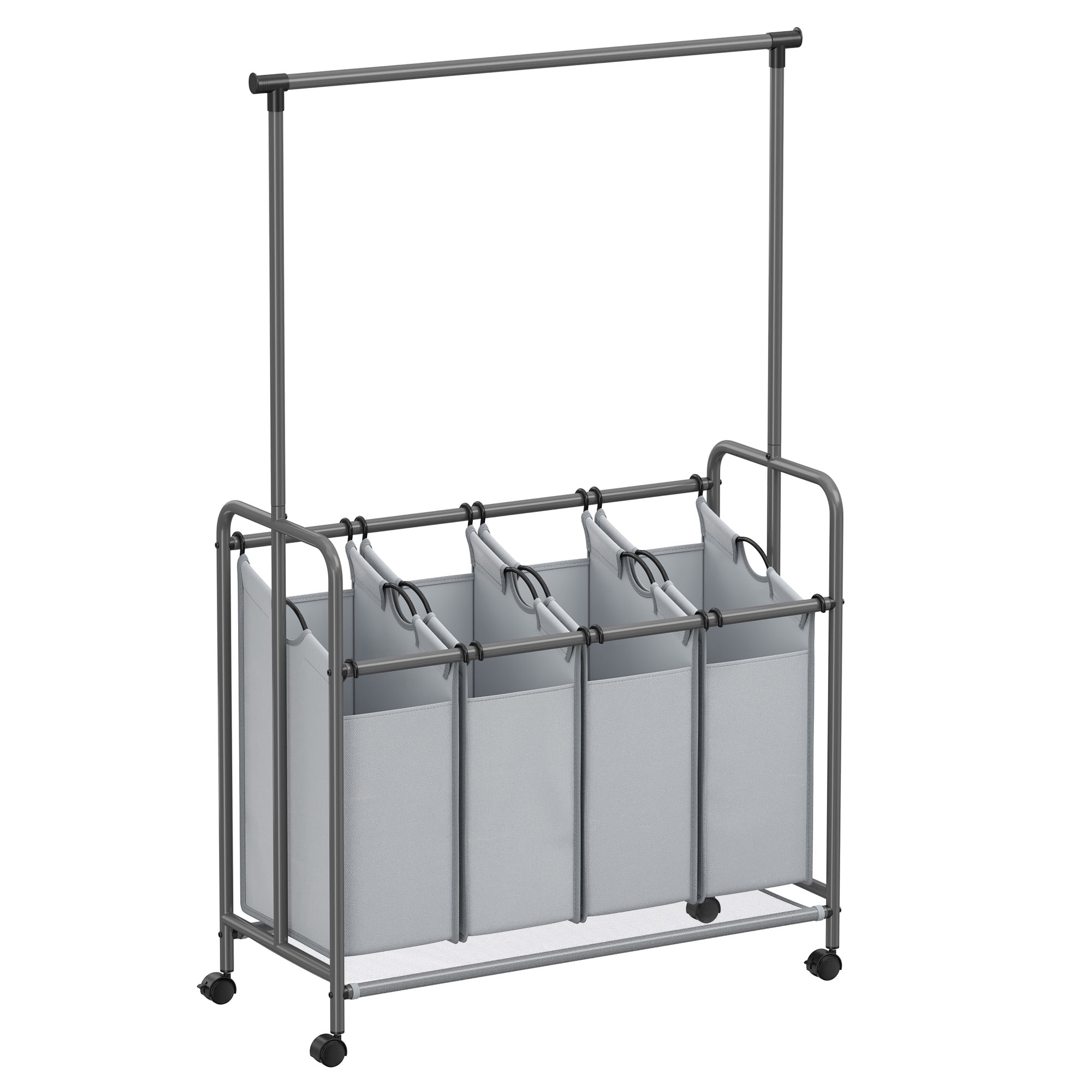 Click here for Songmics 4-Section Laundry Sorter  Rolling Laundry... prices