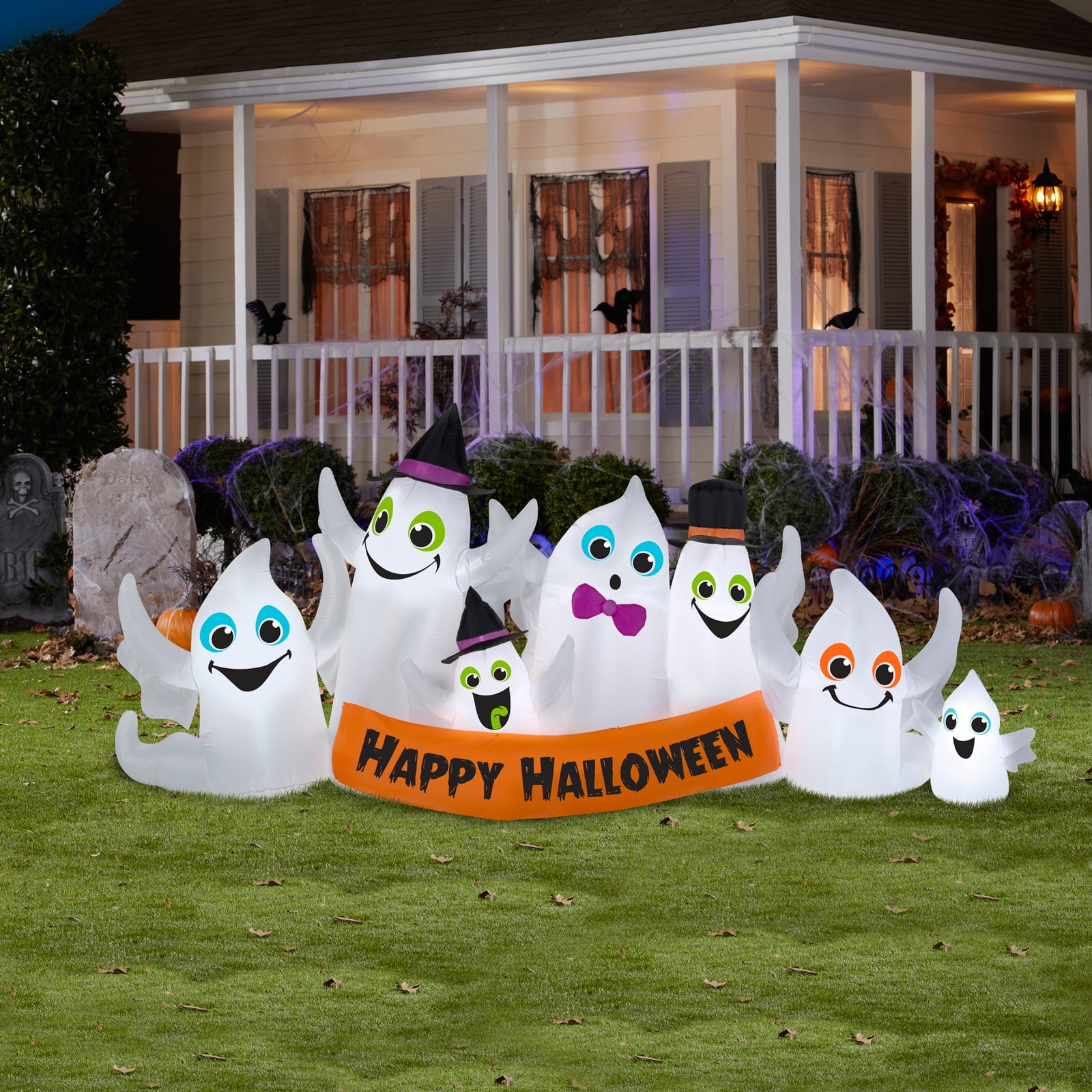 Ghost Party Scene Airblown - Walmart.com