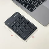 Macally Wireless Number Pad for Laptop - Slim 2.4G USB Number Keypad ...