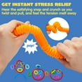 SYNCFUN Pop Tubes Fidget Toys 36 Pack Connectable Extendable Sensory ...
