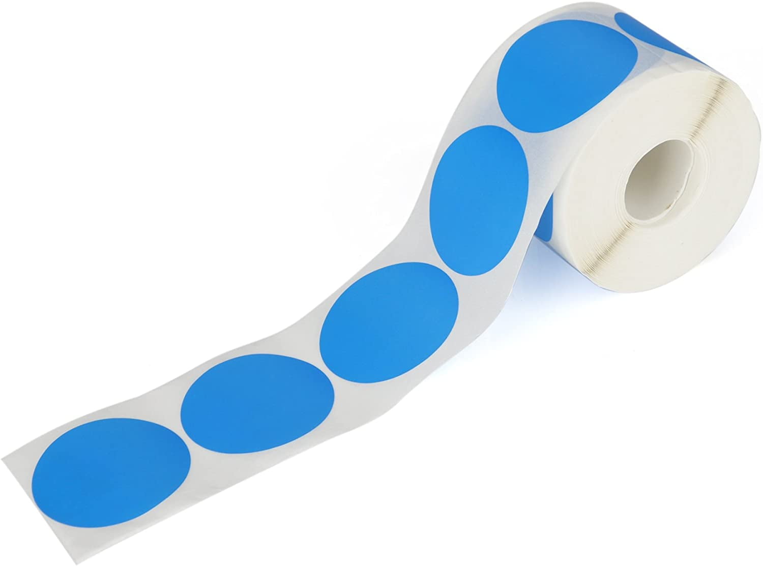 600 PCS 1.5" Blue Thermal Labels Color Dot Sticker Color Thermal Label ...