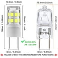 LINYAN-G8 LED Bulb 2W Equivalent to 20W Halogen Bulb, T4 JCD Type Two ...