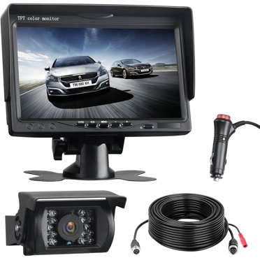 PYLE PLCM4590WIR - 2.4Ghz Rearview Mirror Monitor & Backup Camera ...