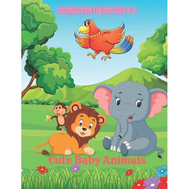 Baby Jungle Animals Coloring Pages