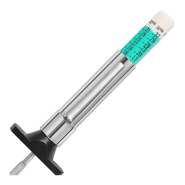 mmirethe Tire Tread Depth Gauge Portable Meter Stainless Steel ...